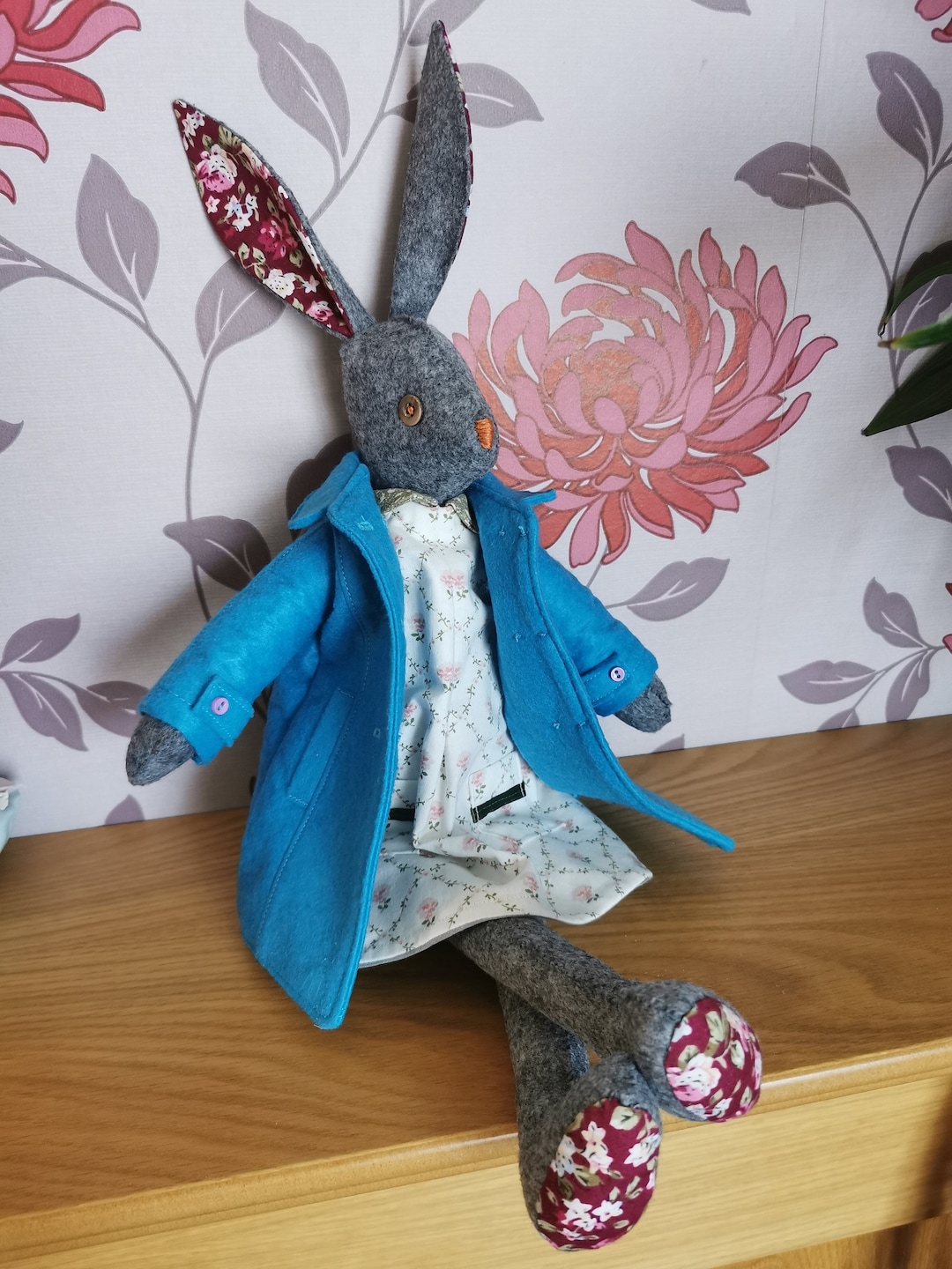 Lucia Rabbit. Beautiful Handmade Felt Bunny. Luna Larpin Styling ...