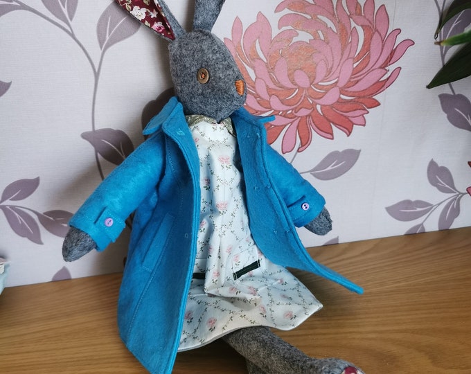 Lucia Rabbit. Beautiful Handmade Felt Bunny. Luna Larpin Styling ...