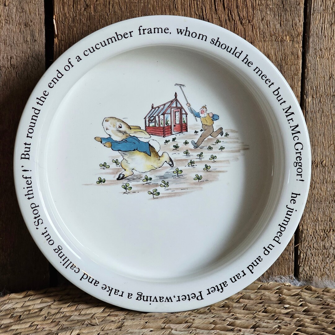 Vintage Wedgwood Peter Rabbit Mr. Macgregor's Garden Etruria ...