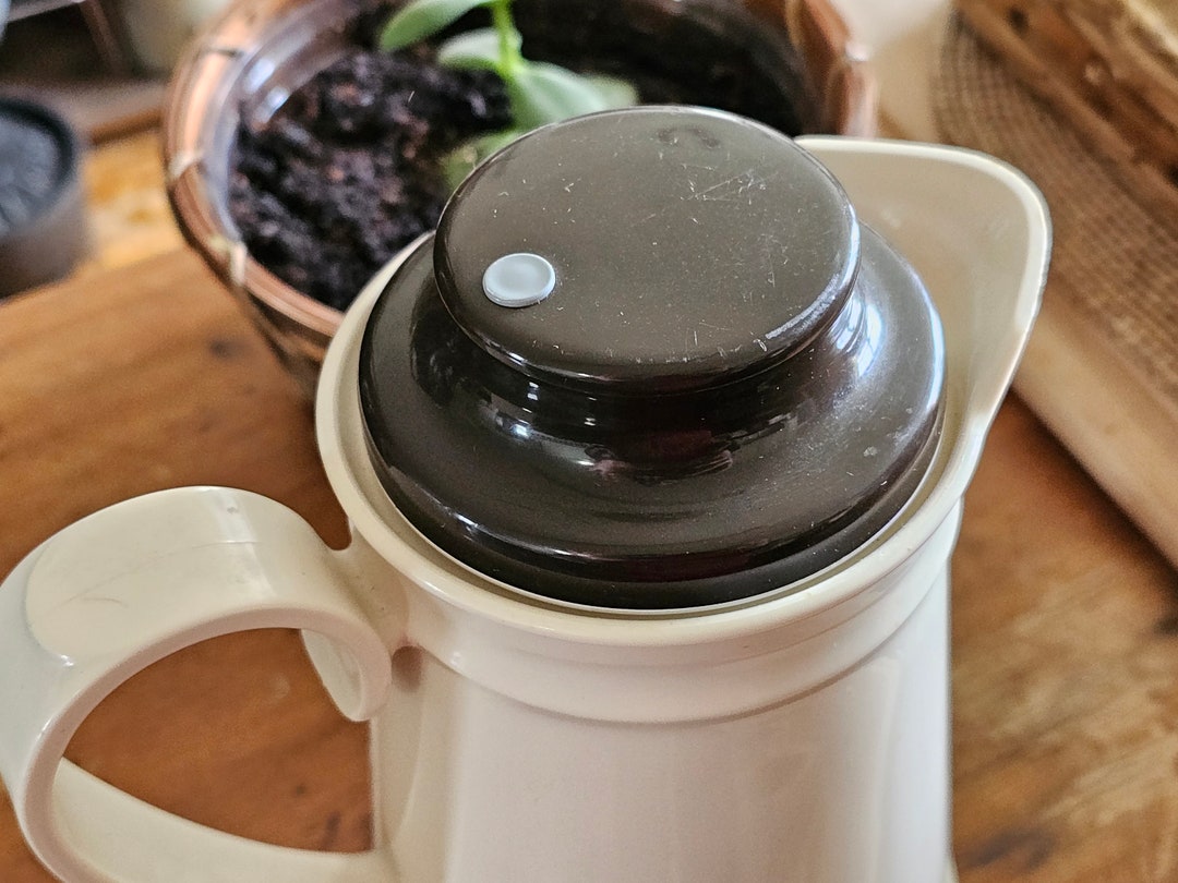 Retro Insulated Thermos sheree Coffee Carafe, Vintage 80's Coffee Pot ...