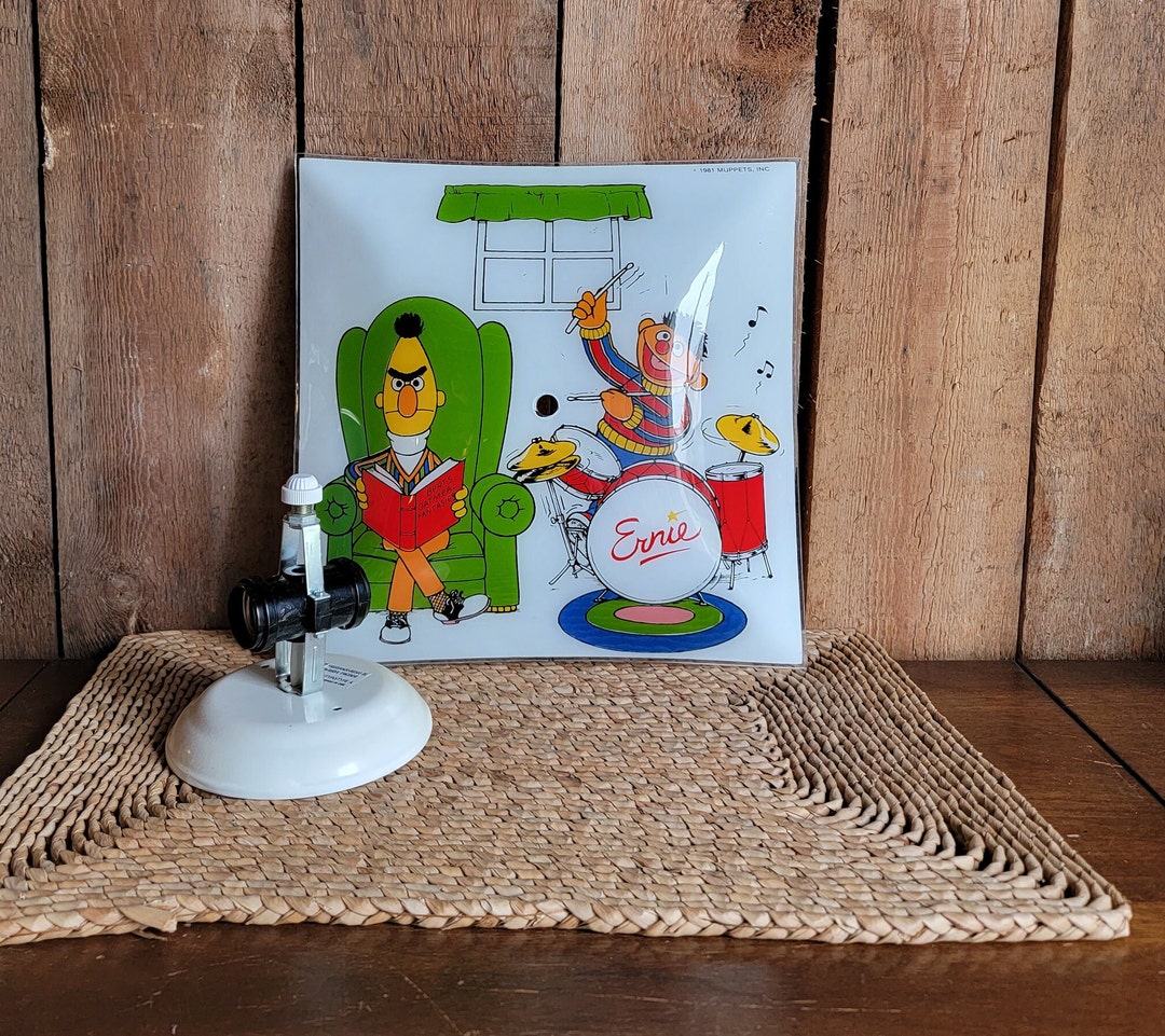 Vintage Muppets Sesame Street Bert and Ernie Ceiling Light Lamp Lamp ...