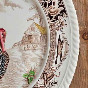 Vintage Johnson Brothers Barnyard King Pattern Turkey Dinner Plate - Etsy