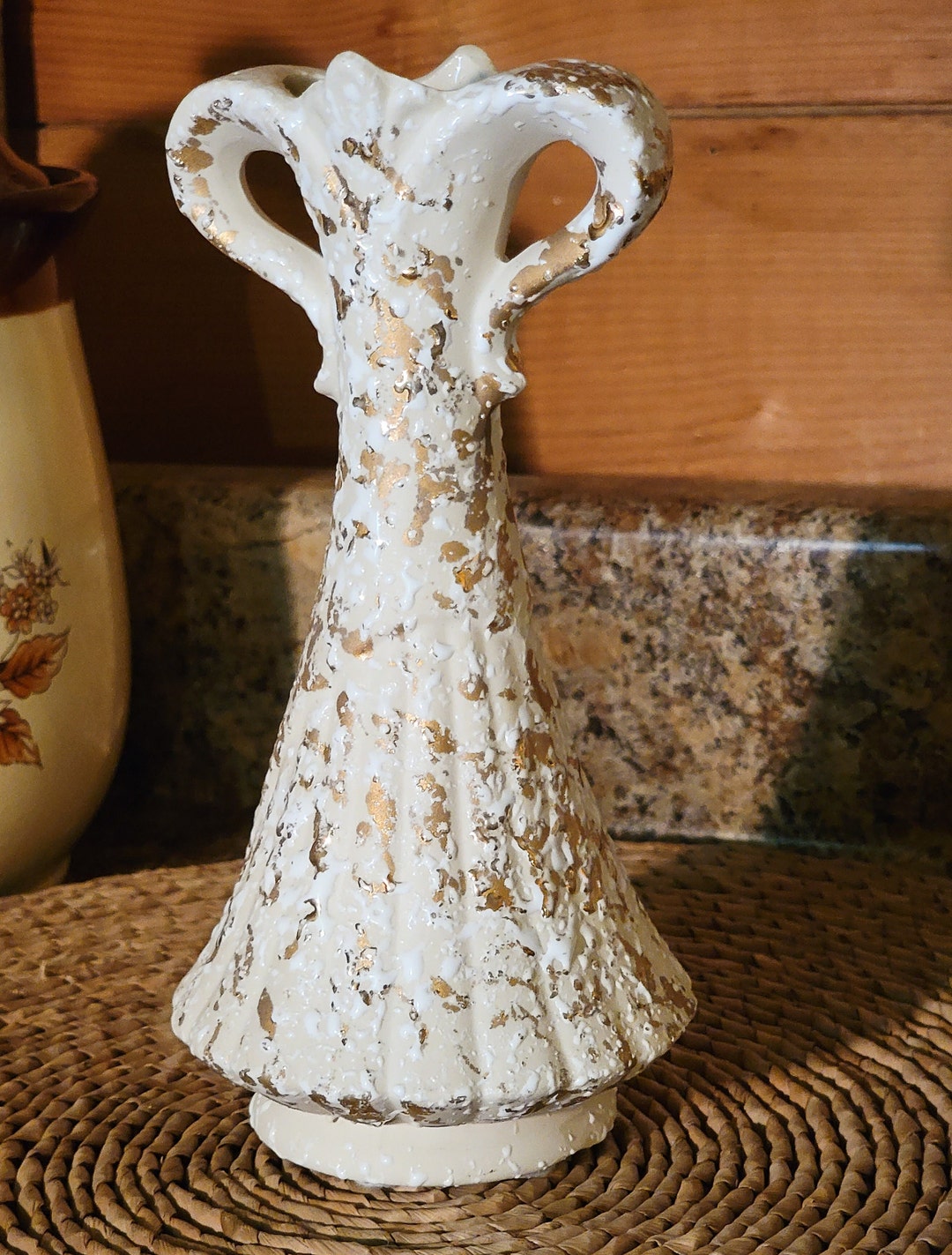 Savoy Splatter Ware White and Gold Mid Century Art Pottery - 24k Gold ...