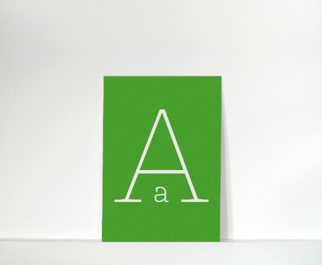 Letter Cards A // DIN A7 - Etsy