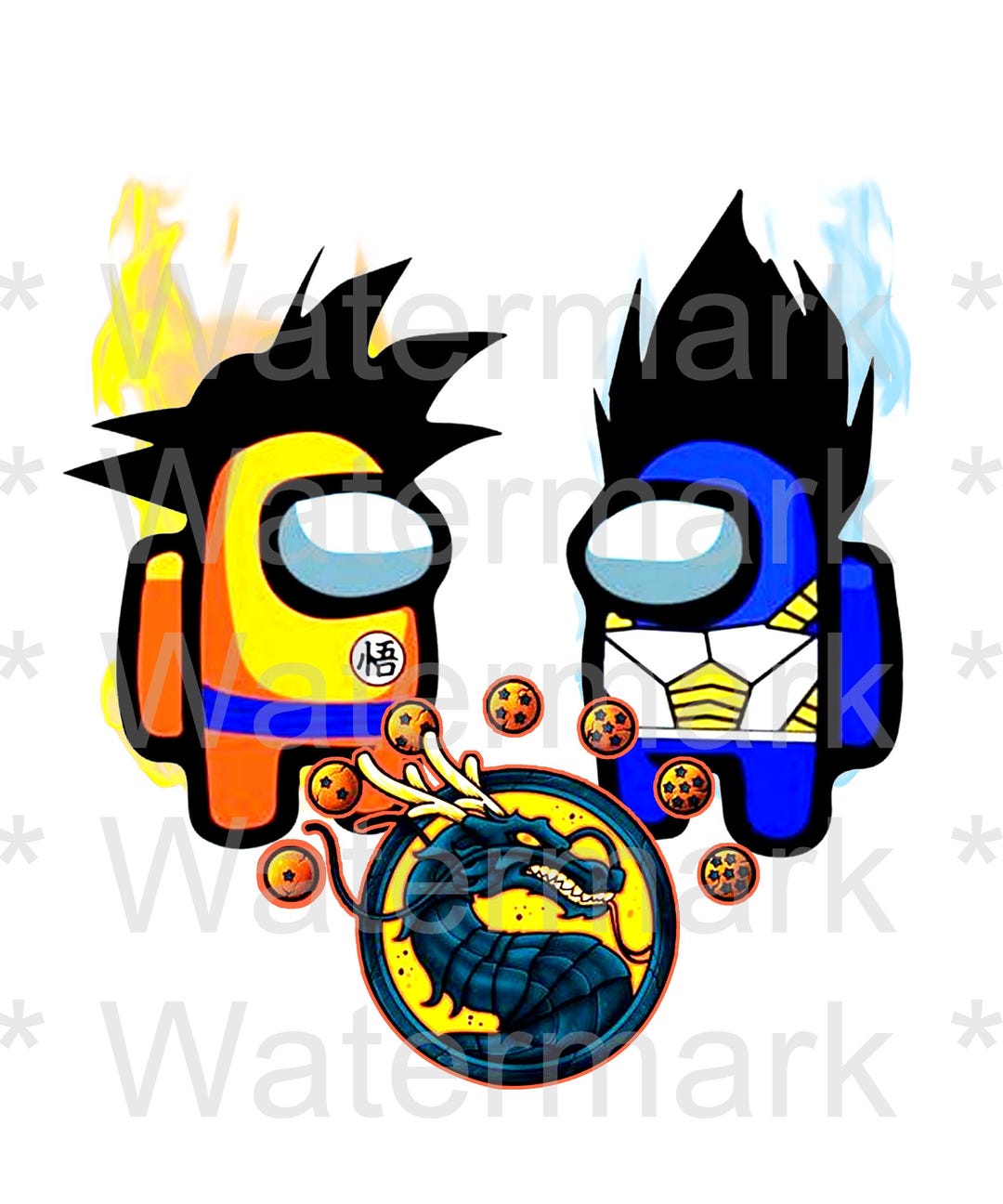 Dragon Ball X Among Us PNG, Among Us Character X Dragon Ball Fusion PNG ...