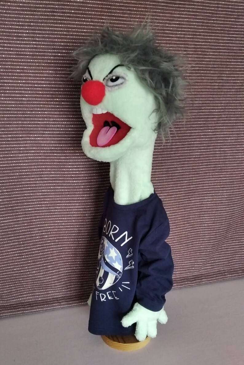 A Hand Puppet Very Angry. It's Completely Handmade Just | Etsy