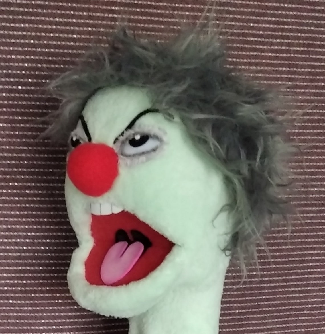 A Hand Puppet Very Angry. It's Completely Handmade Just | Etsy