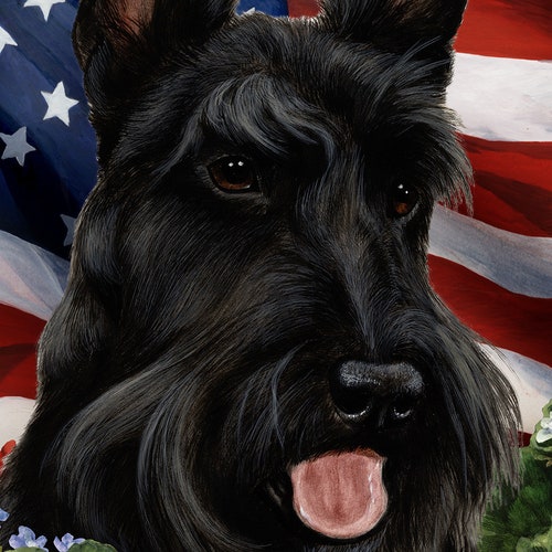 Scottish Terrier Garden Size Flag - Etsy