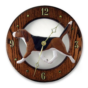 Beagle Solid Oak Wall Clocks - Etsy