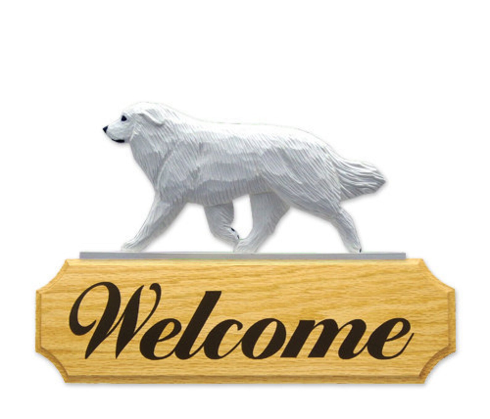 Great Pyrenees Digdog in Gait Welcome Signs - Etsy