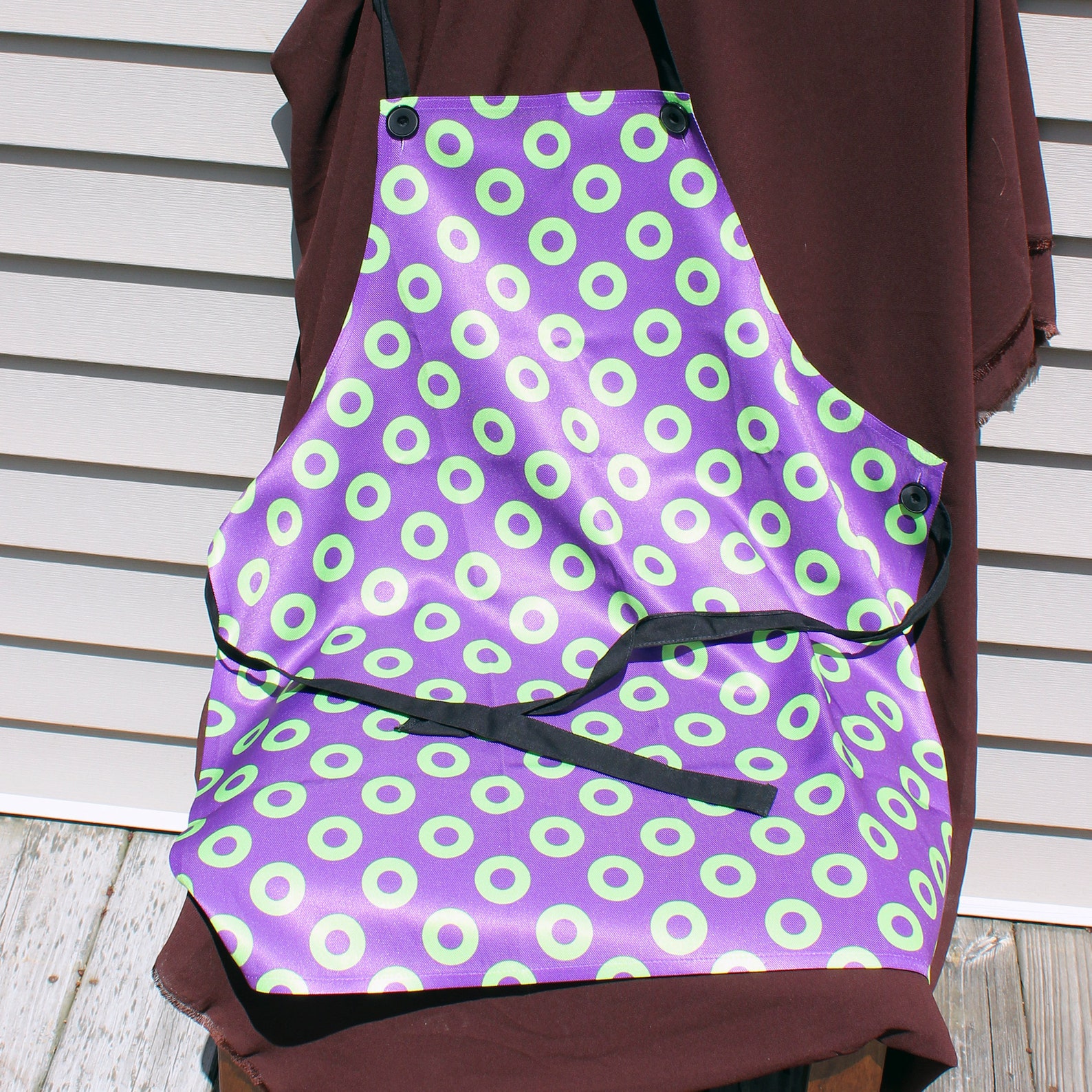 Phish Apron Fishman Donut Pattern Phish Kitchen Green - Etsy
