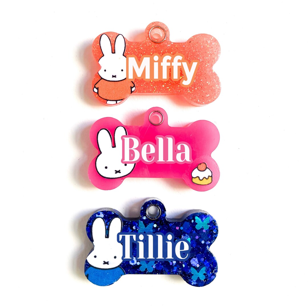 Miffy Pet Id Dog Tags - Etsy Australia