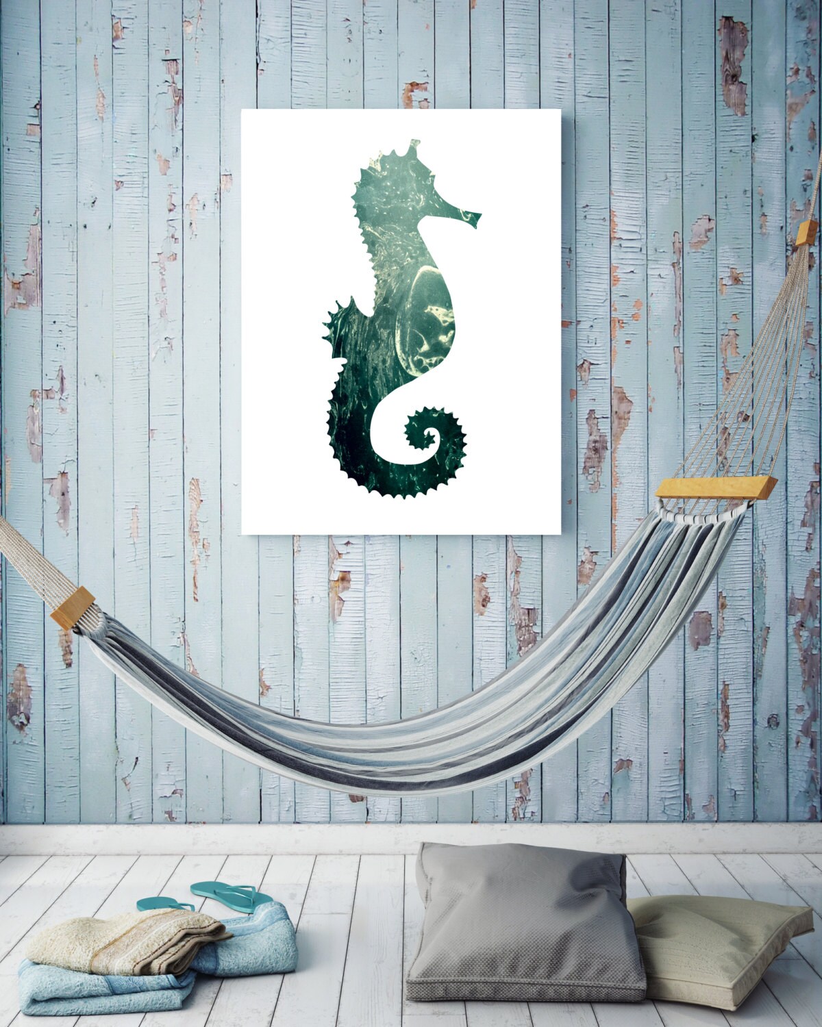 Seahorse Print, Seahorse Wall Art, Nautical Decor, Nautical Art Print ...