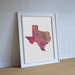 Texas Wall Art, Personalized Texas Poster, Texas State Print - Etsy