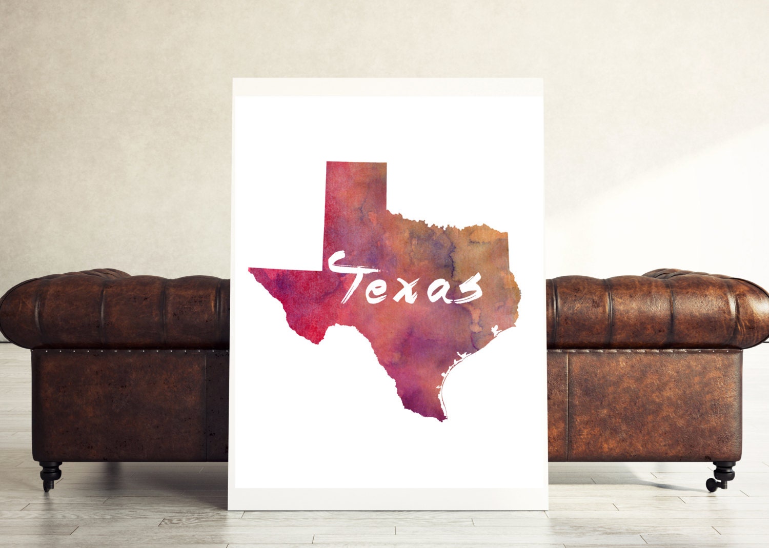 Texas Wall Art Personalized Texas Poster Texas State Print - Etsy