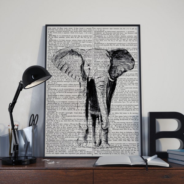Elephant Dictionary - Etsy