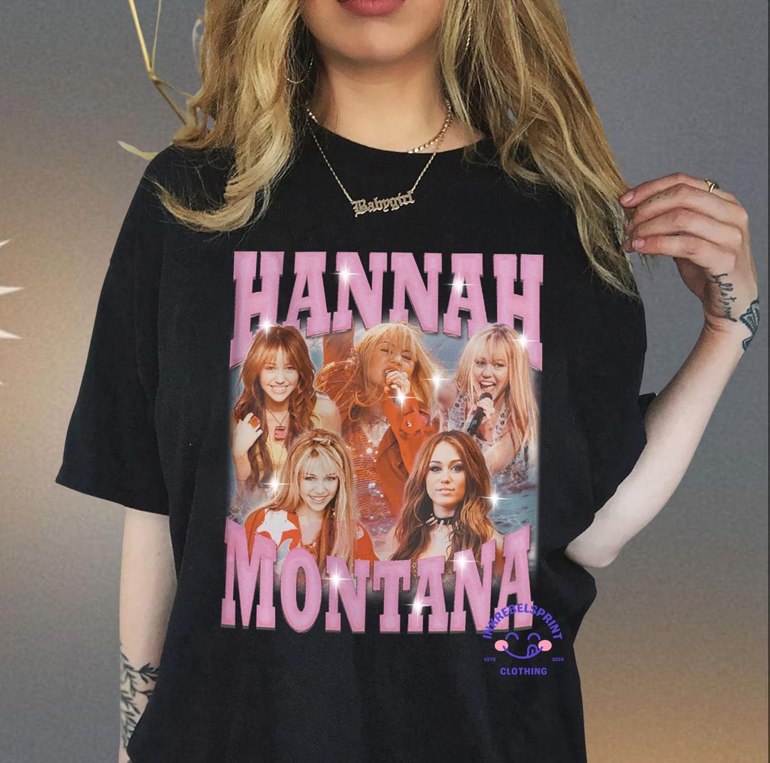 Personalized Vintage Hannah Montana Shirt, Hannah Montana Fan Tees ...
