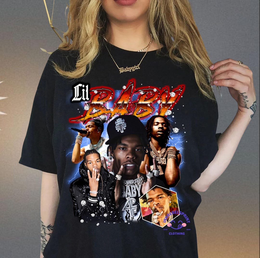 Personalized Vintage 90s Lil Baby Shirt, Lil Baby Rapper Tshirt, Lil ...