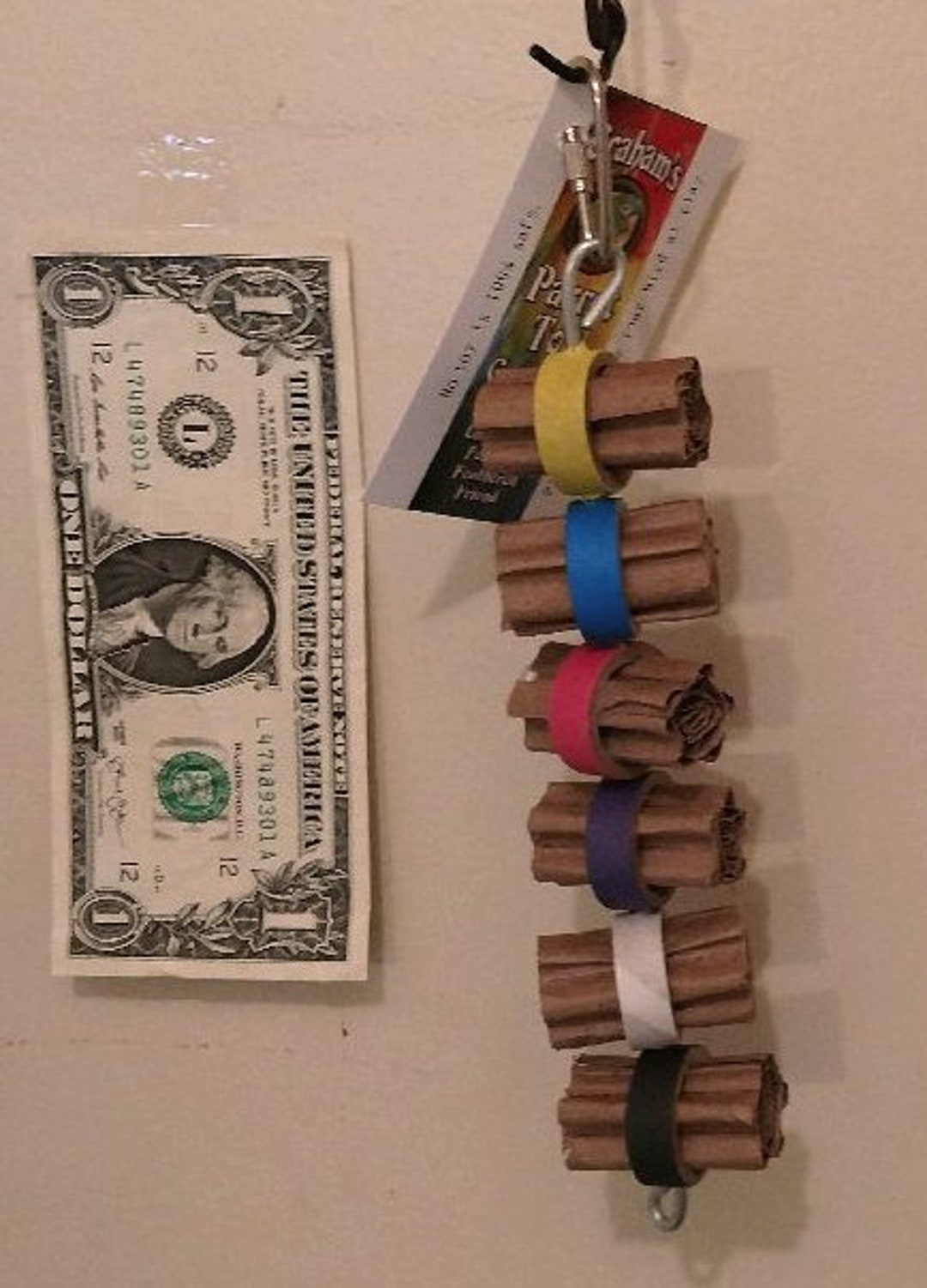 Mini Bagel Kabob, Bird Toy - Etsy