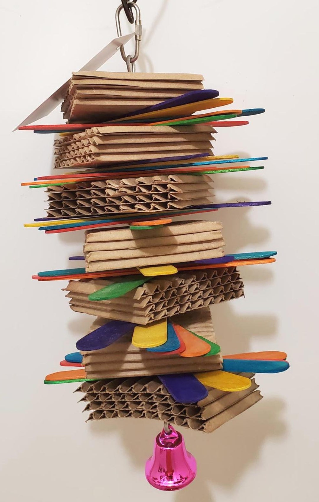 7-layer Stack, Bird Toy, Shredable, Foraging, - Etsy