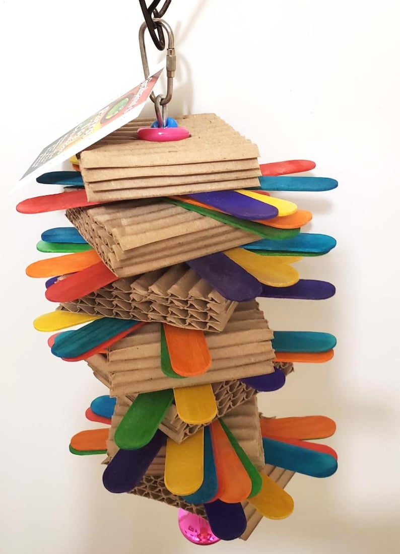 7-layer Stack Bird Toy Shredable Foraging - Etsy