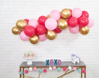 Pink & Gold Balloon Arch - Etsy