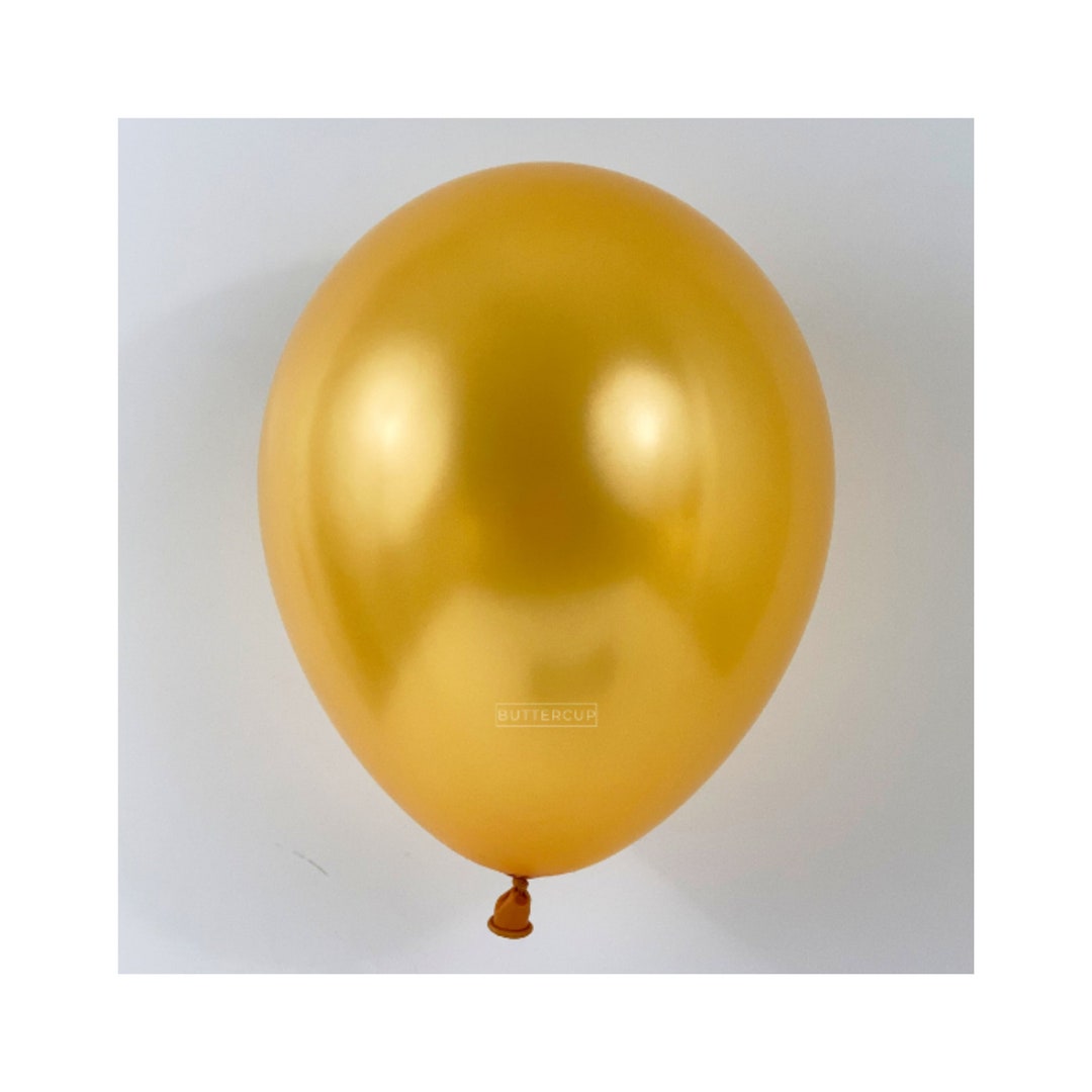 Metallic Gold Latex Balloon, Birthday Party Supplies, Pearl Balloons ...