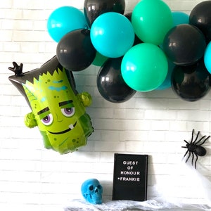 Halloween Frankenstein Balloon Garland Kit, Creepy Cute DIY Balloon ...