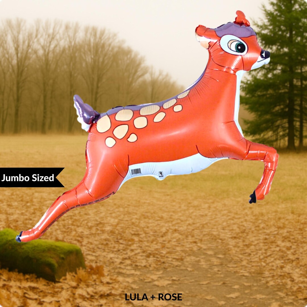 Birthday Woodland Deer Balloon Forest Camping Adventure Party ...