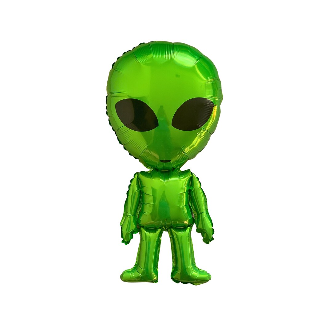 Green Alien Balloon for Kids Birthday, Space Party Decorations, UFO ...