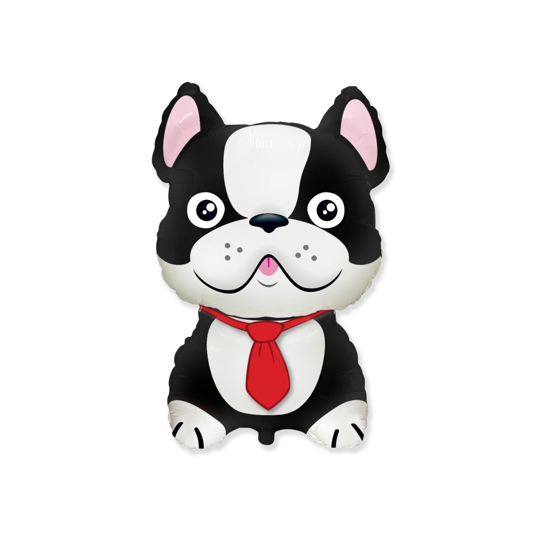 Jumbo French Bulldog Dog Foil Balloon, Animal Birthday Decorations ...