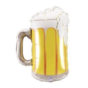 34" Giant Beer Balloon, 21st Birthday Balloon, Cheers & Beers Decor Dad ...