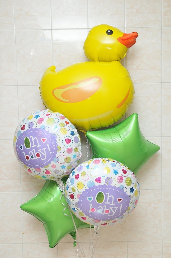 Rubber Duck Baby Shower Balloons
