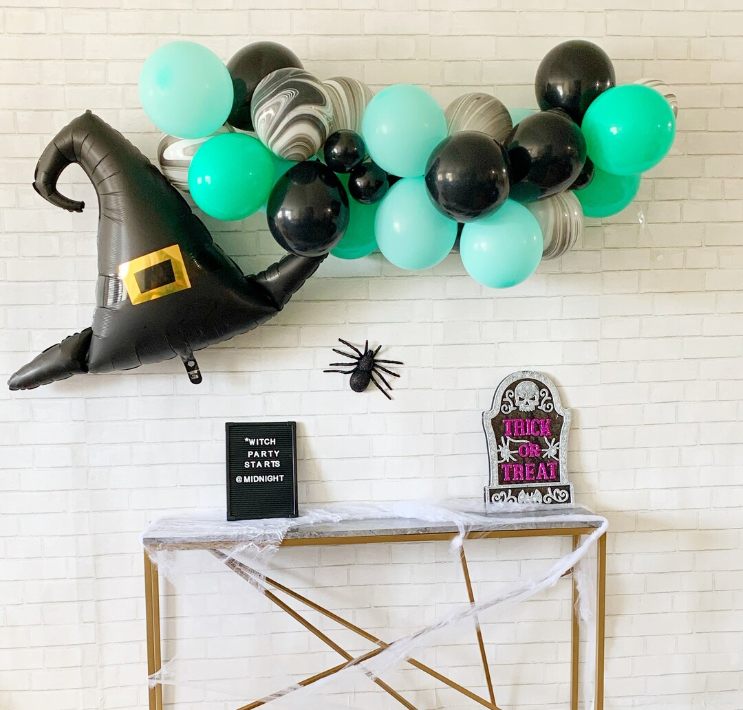 Halloween Witch Balloon Garland Display, Halloween Party Balloon ...