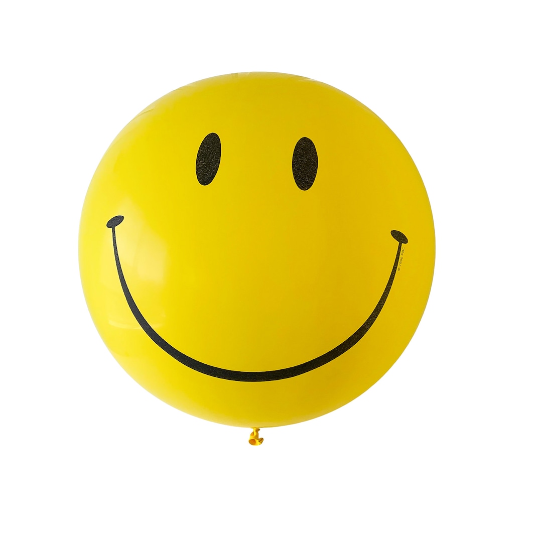 3 Jumbo Smiley Face Balloon, Yellow Happy Face Party Balloons - Etsy