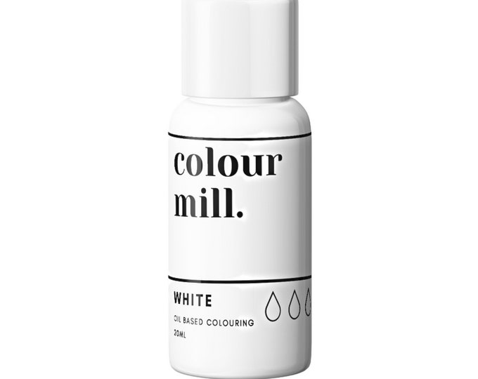 Colour Mill White Oil Based Food Color, White Food Dye Liquid Coloring ...