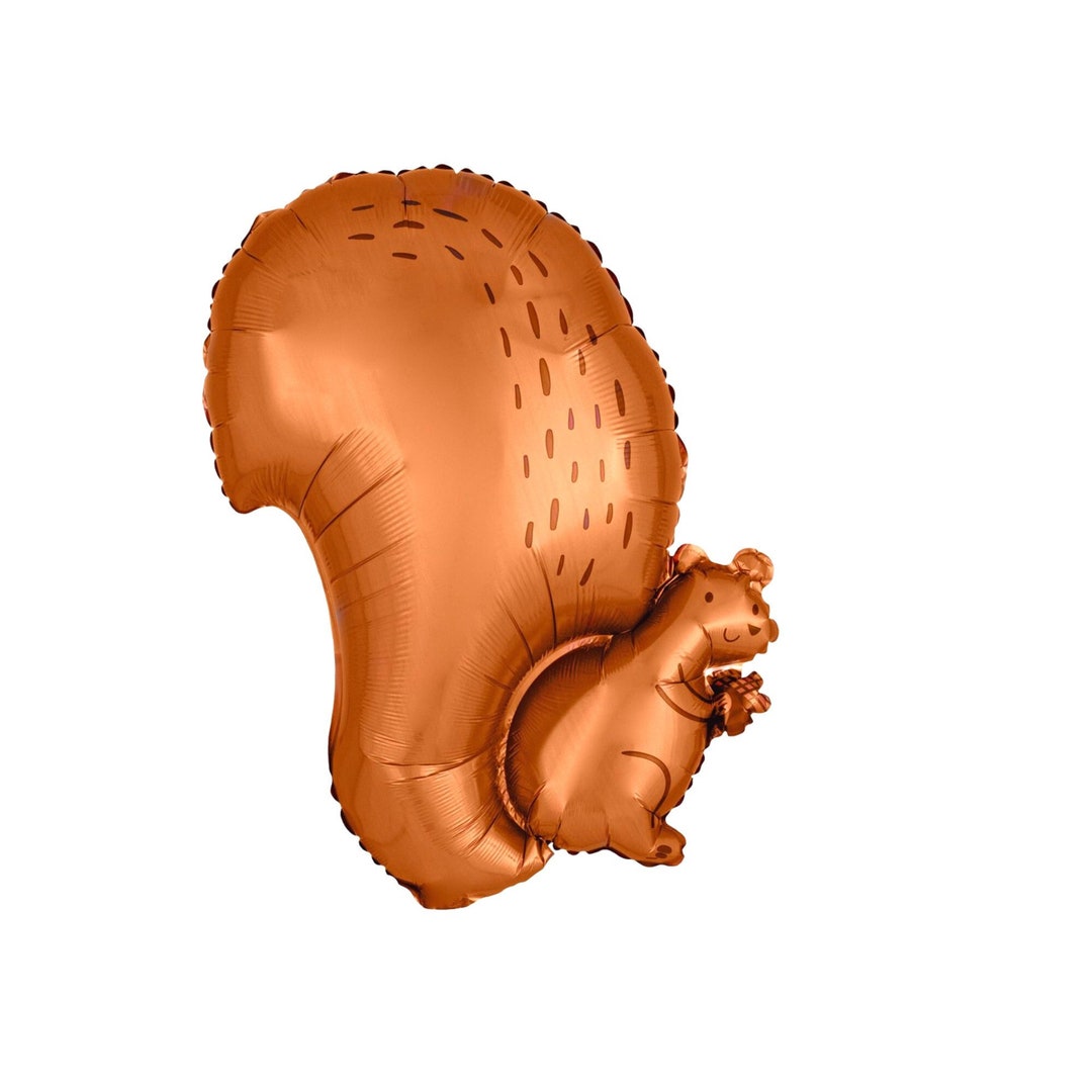 Woodland Squirrel Balloon, Party Animal Theme Balloon, Woodland Baby ...