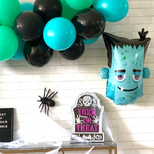 Halloween Frankenstein Balloon Garland Kit, Creepy Cute DIY Balloon ...