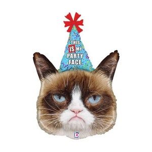 36" Jumbo Cat Balloon, Foil Cat Birthday Party Balloon, Retirement ...