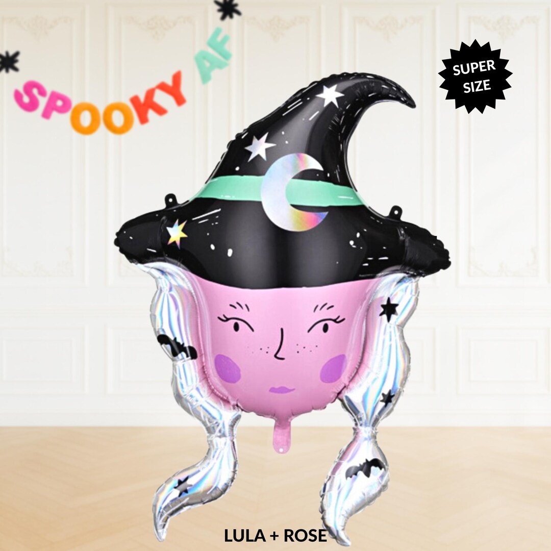 Hocus Pocus Halloween Witch Head Balloon Birthday Spooky Super Sized ...