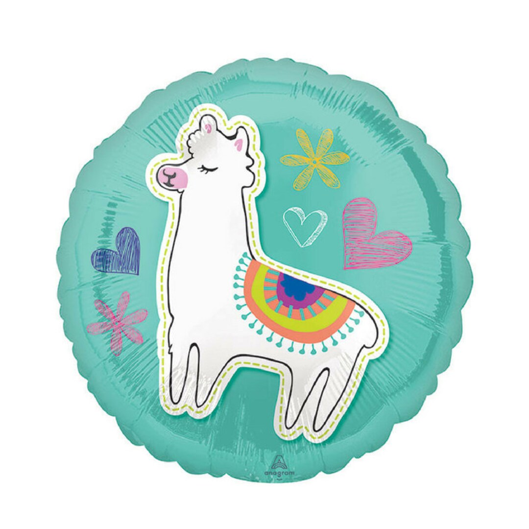 Jumbo Llama Birthday Balloon, Birthday Party Supplies, Happy Birthday ...