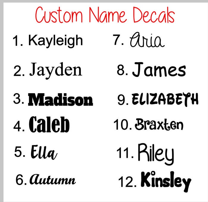 Laptop Name Decal Name Decal Vinyl Name Decal Custom Name - Etsy