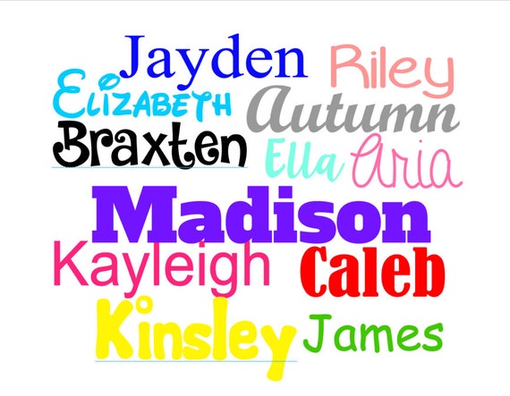 Laptop Name Decal Name Decal Vinyl Name Decal Custom Name | Etsy