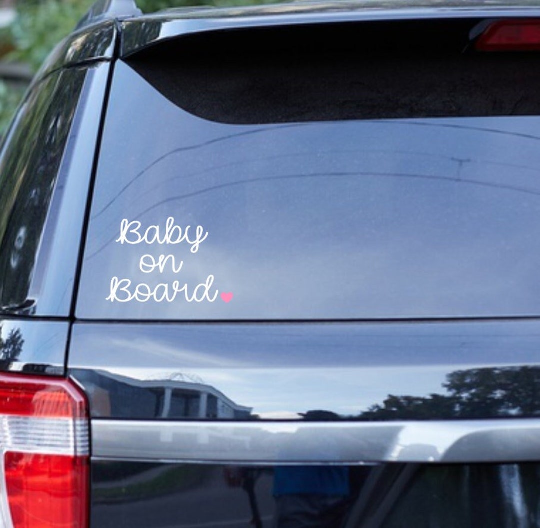 Baby on Board Decal, Baby on Board Sticker, Vinyl Decal, Car Decal, Car ...