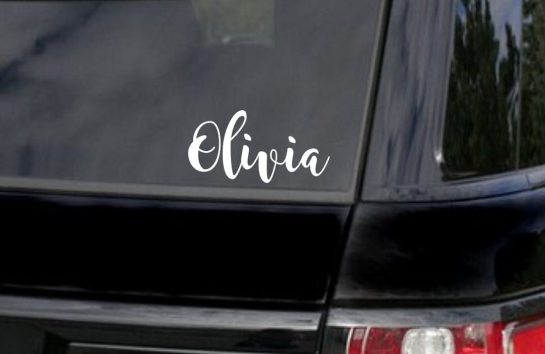 Custom Name Decal, Car Name Decal, Car Name Sticker, Custom Name Car ...