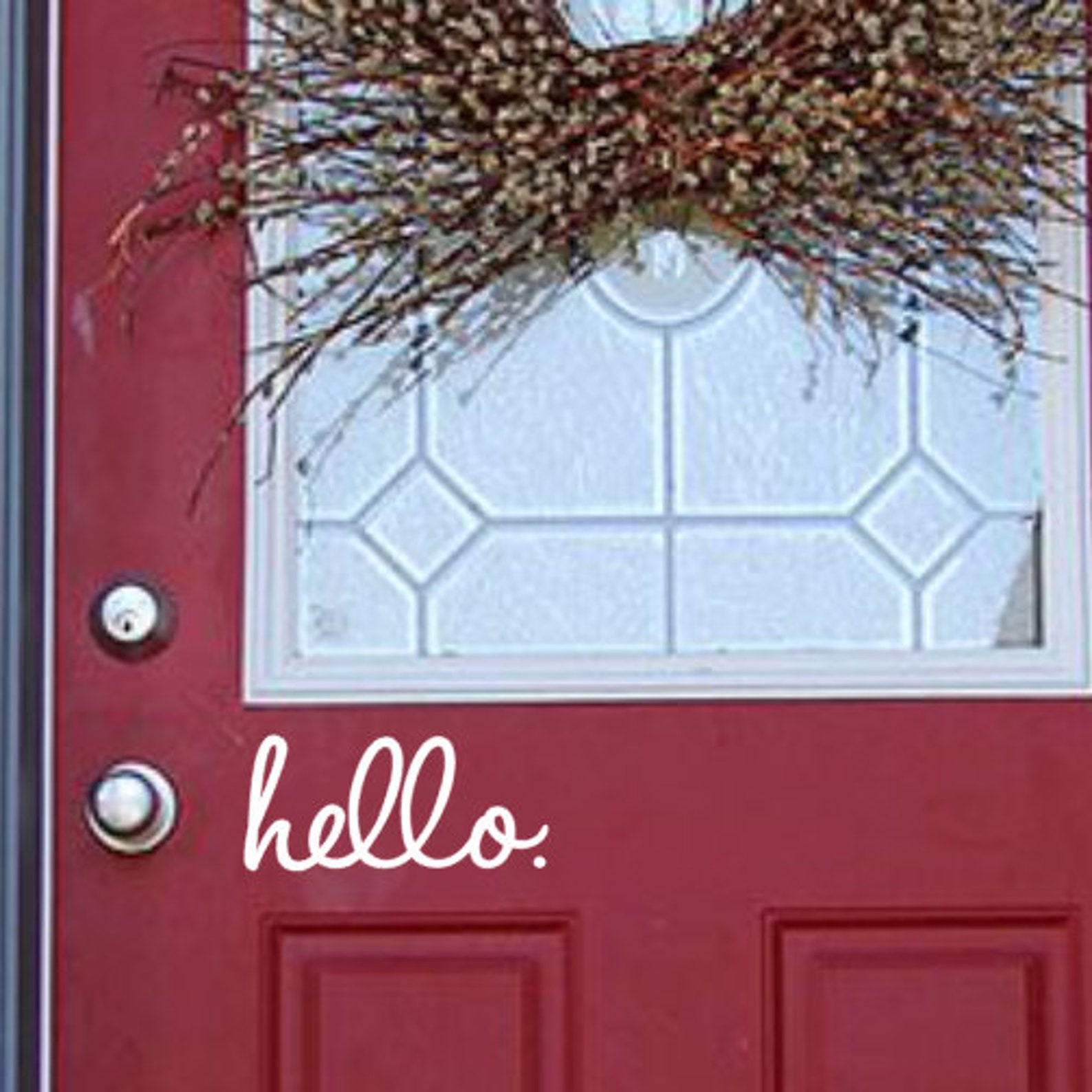Door Decal Hello Door Decal Hello Decal Hello Home Decor | Etsy