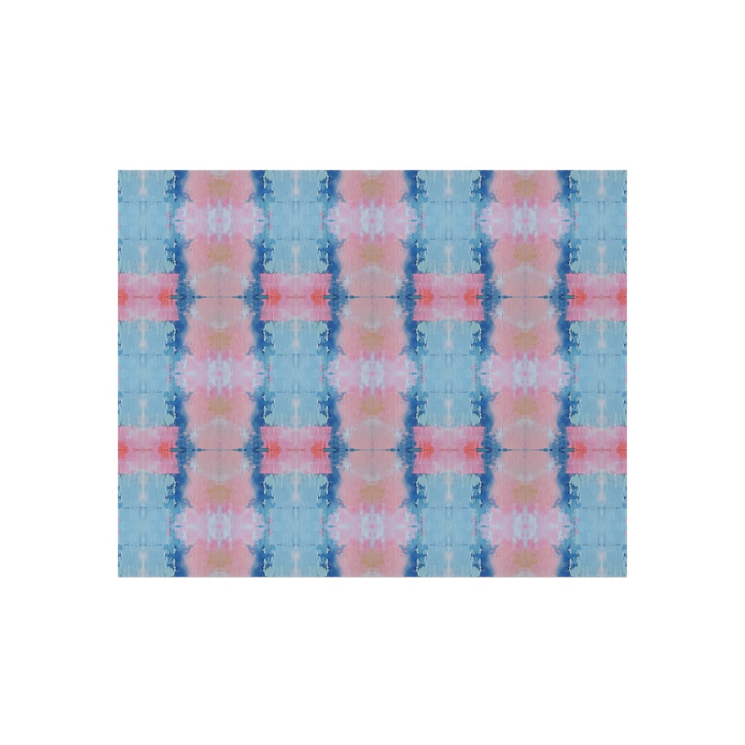 Blue & Pink Crown Princess Chenille Rug | 4’x6’ 5’x7’ 8’x10’ | Preppy ...