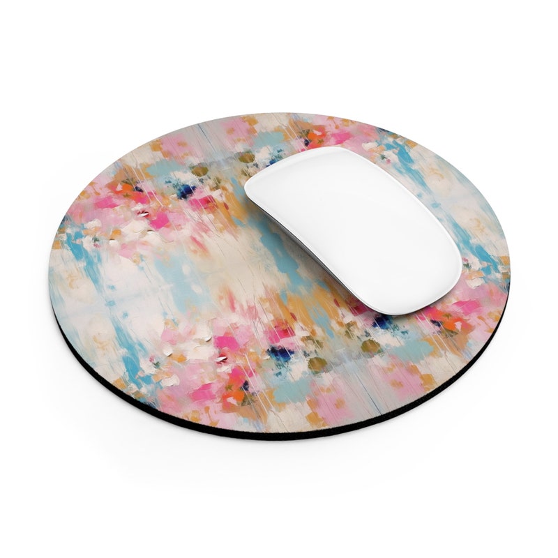 Pink and Blue Mouse Pad - Etsy