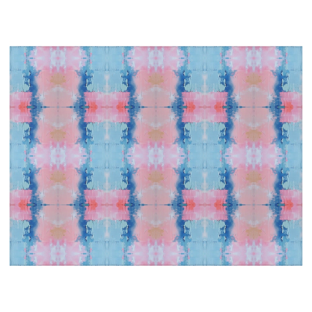 Blue & Pink Crown Princess Rug Preppy Rug Dorm Decor for College Girls ...