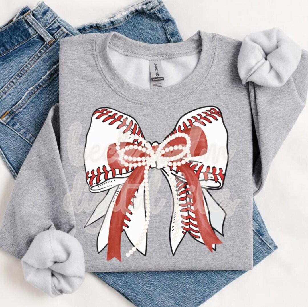 Baseball Cheer Bow PNG| Team Spirit Cut File (digital Download) - Etsy